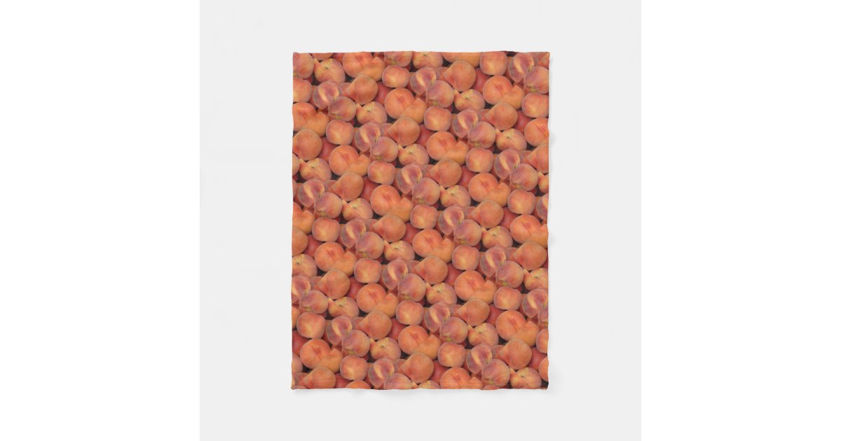 Peaches Fleece Blanket | Zazzle