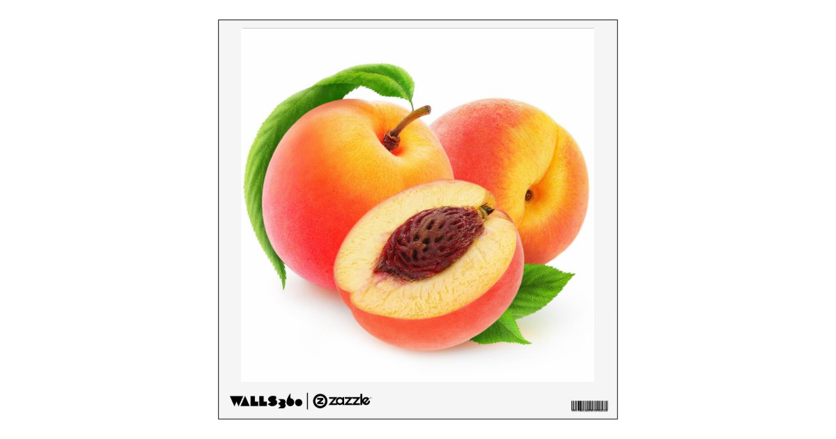 Peaches Wall Sticker | Zazzle