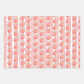 Peaches Wrapping Paper Sheets | Zazzle