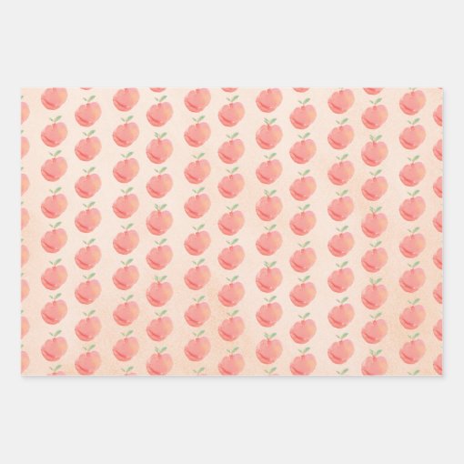 Peaches Wrapping Paper Sheets | Zazzle