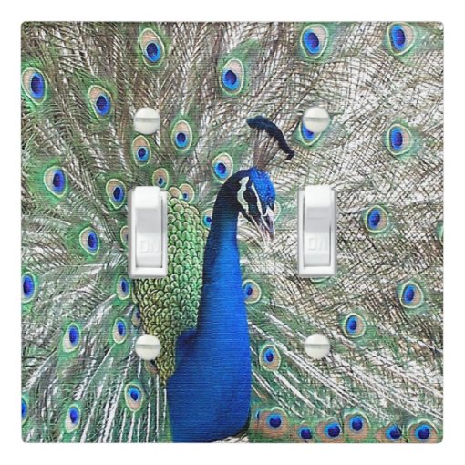Peacock Bird Animal Wildlife Light Switch Cover | Zazzle