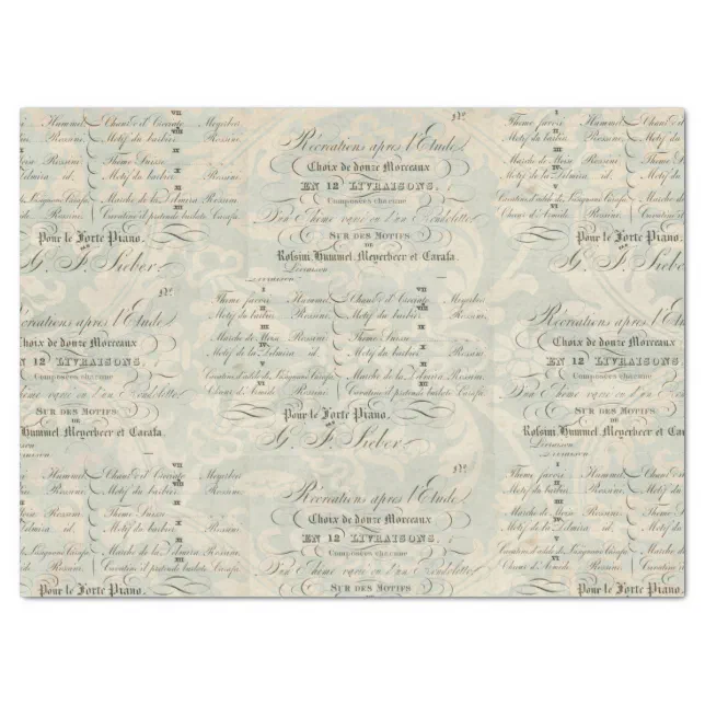 Peacock Ephemera Decoupage Companion Paper | Zazzle