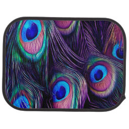Peacock Feather Car Floor Mat | Zazzle