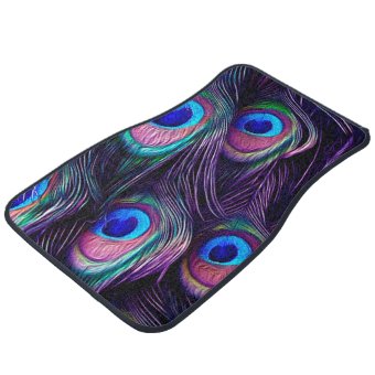 Peacock Feather Car Floor Mat | Zazzle