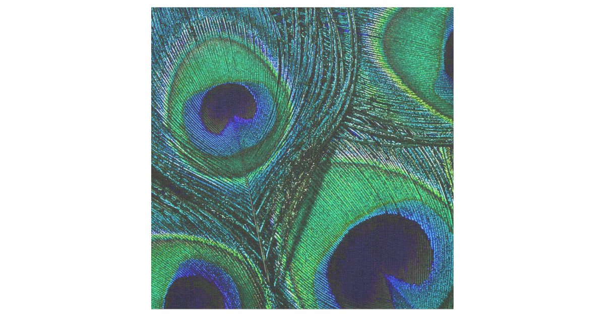 peacock feather material