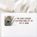 Peacock Feather Label | Zazzle