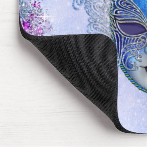 Peacock Feather Masquerade Mask Mouse Pad | Zazzle