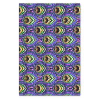 peacock feather tissue paper | Zazzle
