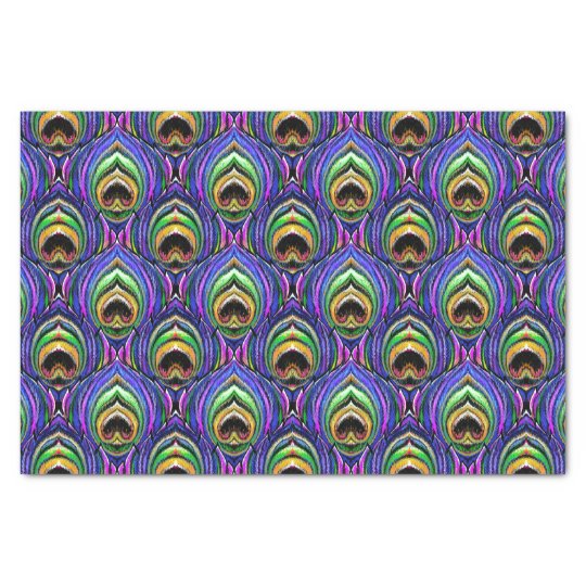 peacock feather tissue paper | Zazzle.com