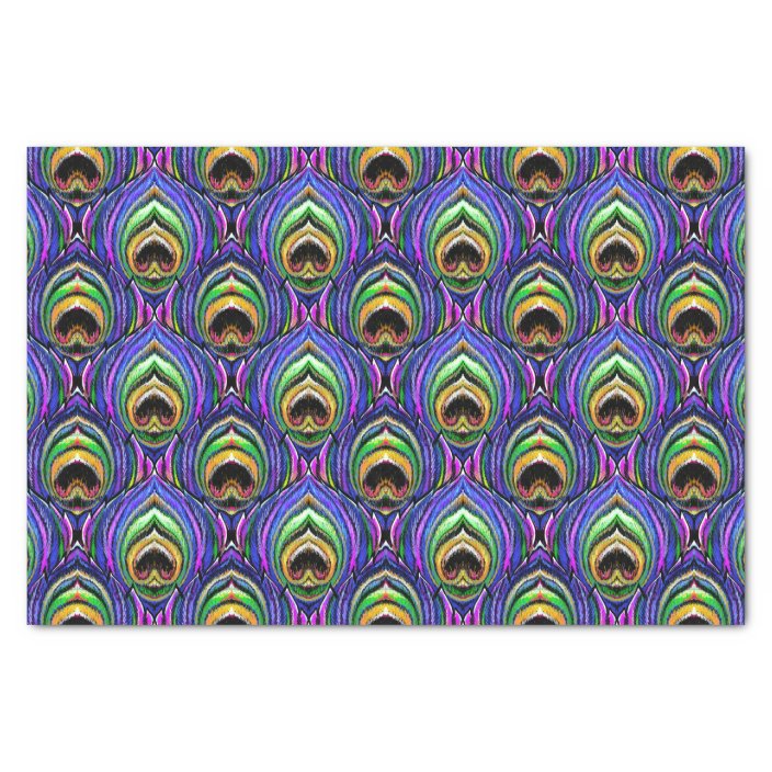 peacock feather tissue paper | Zazzle.com