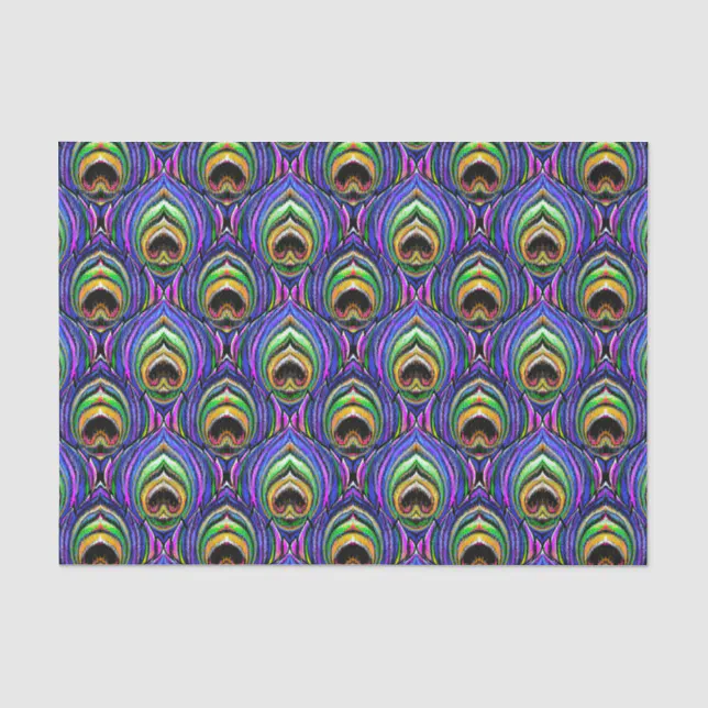 peacock feather tissue paper | Zazzle
