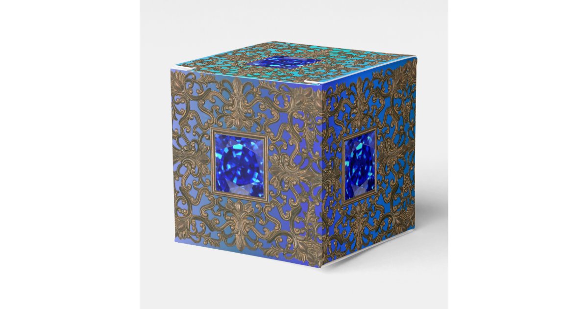 Peacock Jewel Favor Boxes | Zazzle