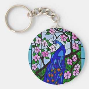Peacock Keychains - No Minimum Quantity | Zazzle