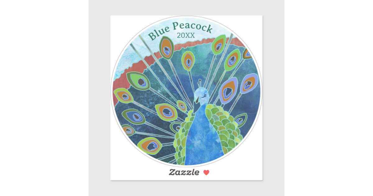 Peacock Label | Zazzle
