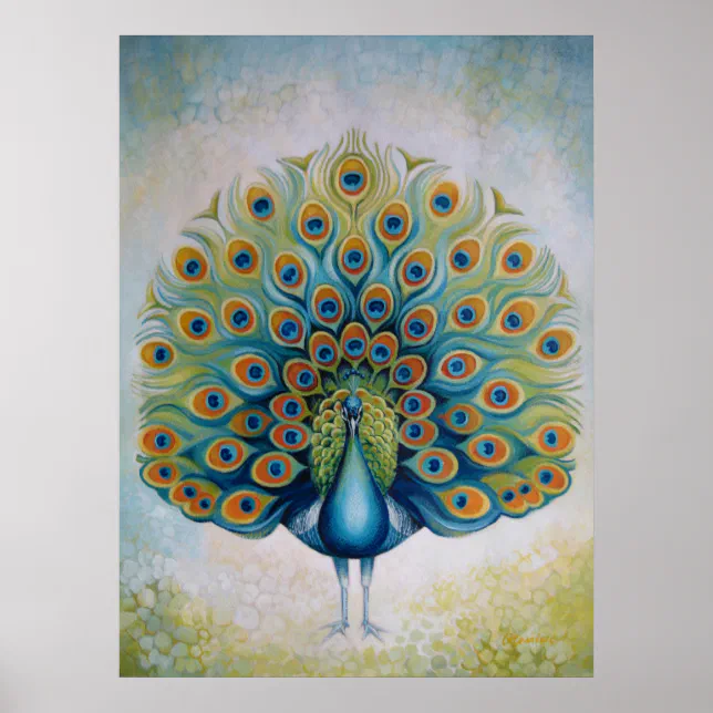 Peacock poster | Zazzle