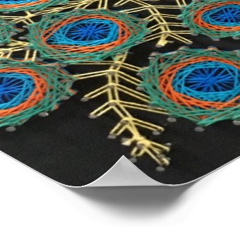 Peacock String Art Poster | Zazzle