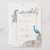 Peacock Wedding Invitation | Zazzle