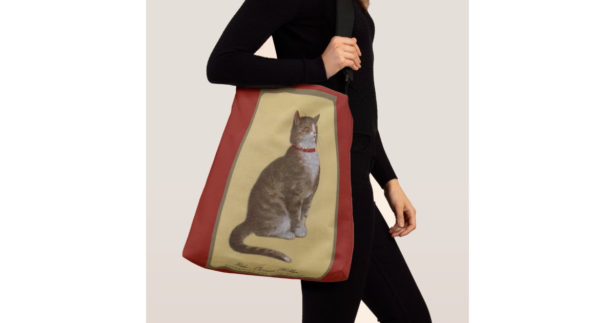 Peake, Chessie’s Old Man tomcat tabby cat Crossbody Bag | Zazzle
