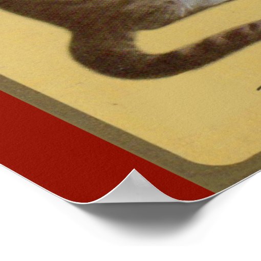 Peake, Chessie’s Old Man tomcat tabby cat Poster | Zazzle