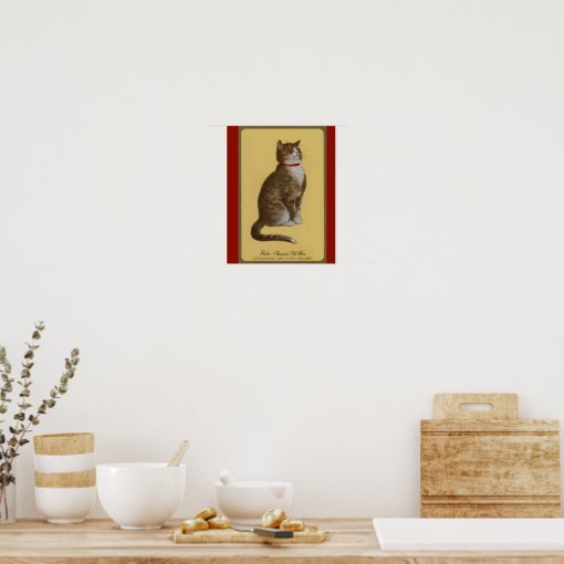 Peake, Chessie’s Old Man tomcat tabby cat Poster | Zazzle