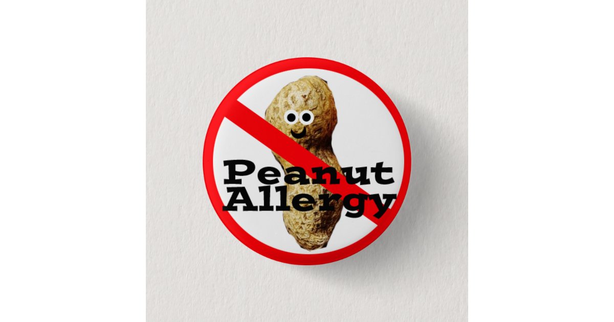 Peanut Allergy Pin Button Medical Alert | Zazzle