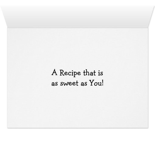 Peanut Butter Cookie Recipe Card | Zazzle