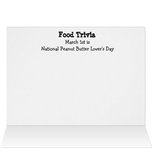 Peanut Butter Cookie Recipe Card | Zazzle