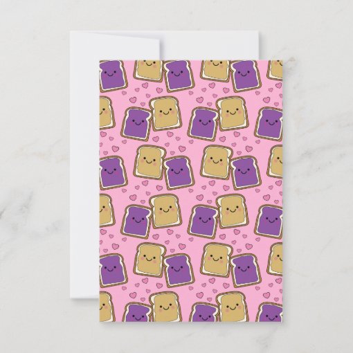 Peanut Butter Jelly Classroom Valentine PBJ Card | Zazzle