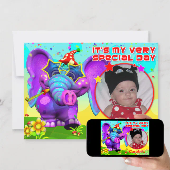 Peanut Party Birthday Invite- "The GiggleBellies" Invitation | Zazzle
