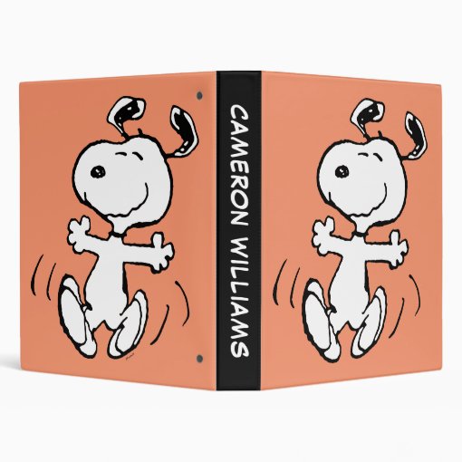 Peanuts | A Snoopy Happy Dance 3 Ring Binder | Zazzle