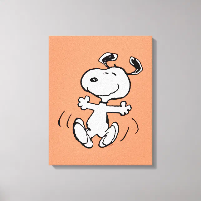Peanuts | A Snoopy Happy Dance Canvas Print | Zazzle