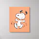 Peanuts | A Snoopy Happy Dance Canvas Print | Zazzle