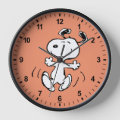 Peanuts | A Snoopy Happy Dance Clock | Zazzle