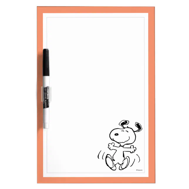 Peanuts | A Snoopy Happy Dance Dry Erase Board | Zazzle