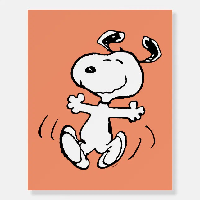 Peanuts | A Snoopy Happy Dance Foam Board | Zazzle