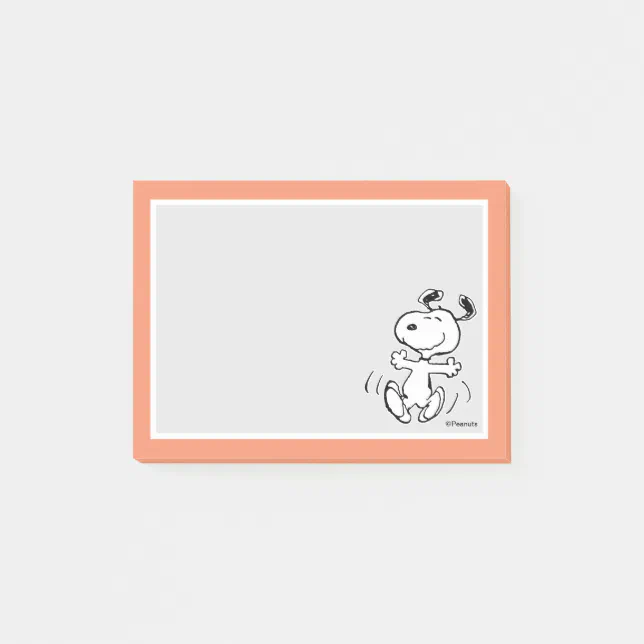 Peanuts | A Snoopy Happy Dance Post-it Notes | Zazzle