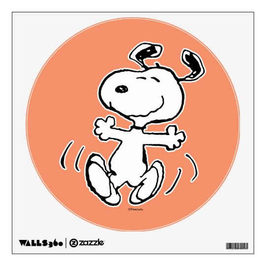 Peanuts | A Snoopy Happy Dance Wall Decal | Zazzle.com