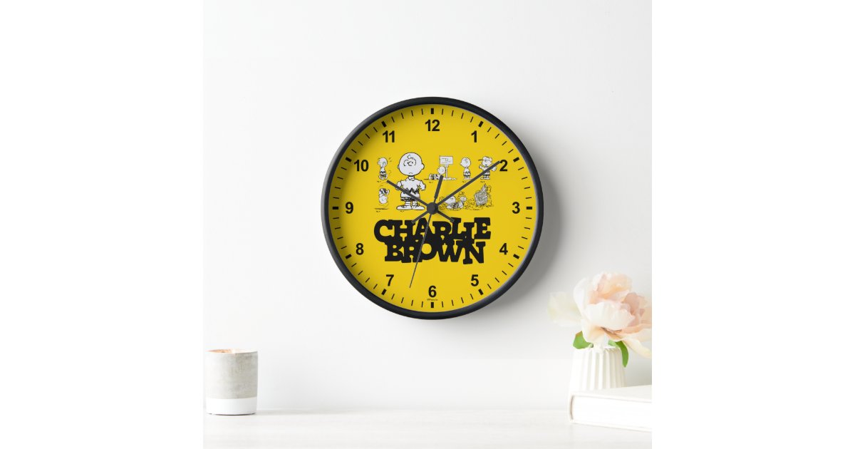 Peanuts | Always Charlie Brown Clock | Zazzle