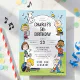 Peanuts Character Fun Birthday Collage Invitation | Zazzle