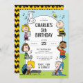 Peanuts Character Fun Birthday Collage Invitation | Zazzle