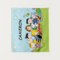 Peanuts | Charlie Brown and Gang | Add Your Name Tapestry | Zazzle
