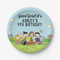 Peanuts | Charlie Brown and Gang Birthday Paper Plates | Zazzle