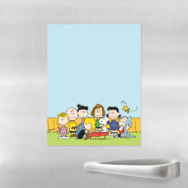 Peanuts | Charlie Brown and Gang Magnetic Dry Erase Sheet | Zazzle