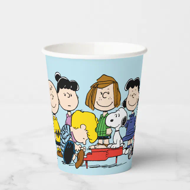Peanuts | Charlie Brown and Gang Paper Cups | Zazzle