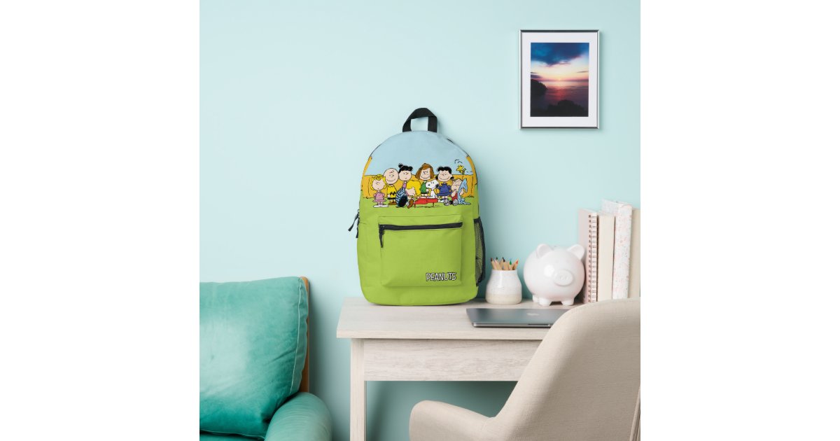 Peanuts | Charlie Brown and Gang Printed Backpack | Zazzle