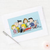 Peanuts | Charlie Brown and Gang Rectangular Sticker | Zazzle
