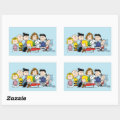Peanuts | Charlie Brown and Gang Rectangular Sticker | Zazzle