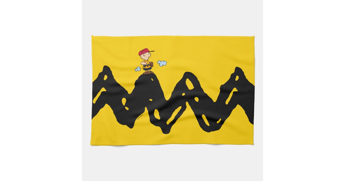 Peanuts | Charlie Brown Baseball Kitchen Towel | Zazzle