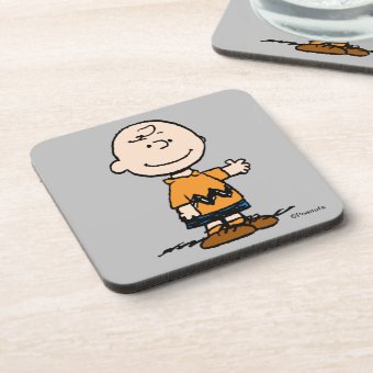 Peanuts | Charlie Brown Beverage Coaster | Zazzle
