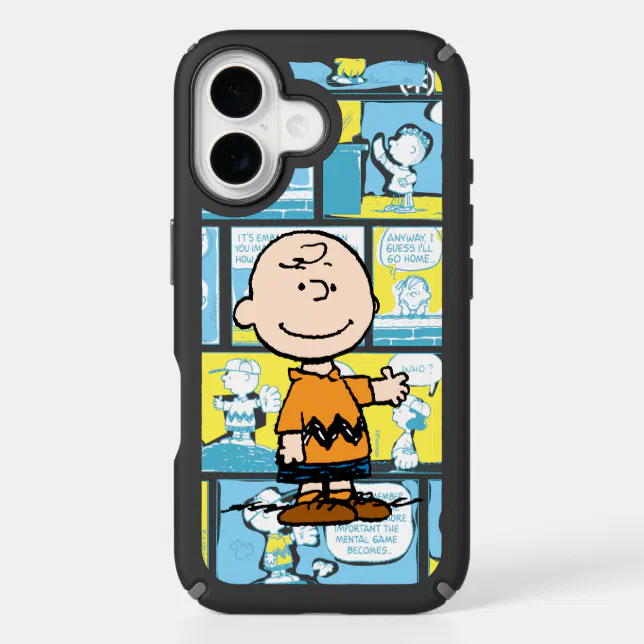 Peanuts | Charlie Brown Comic Pattern Speck iPhone Case | Zazzle